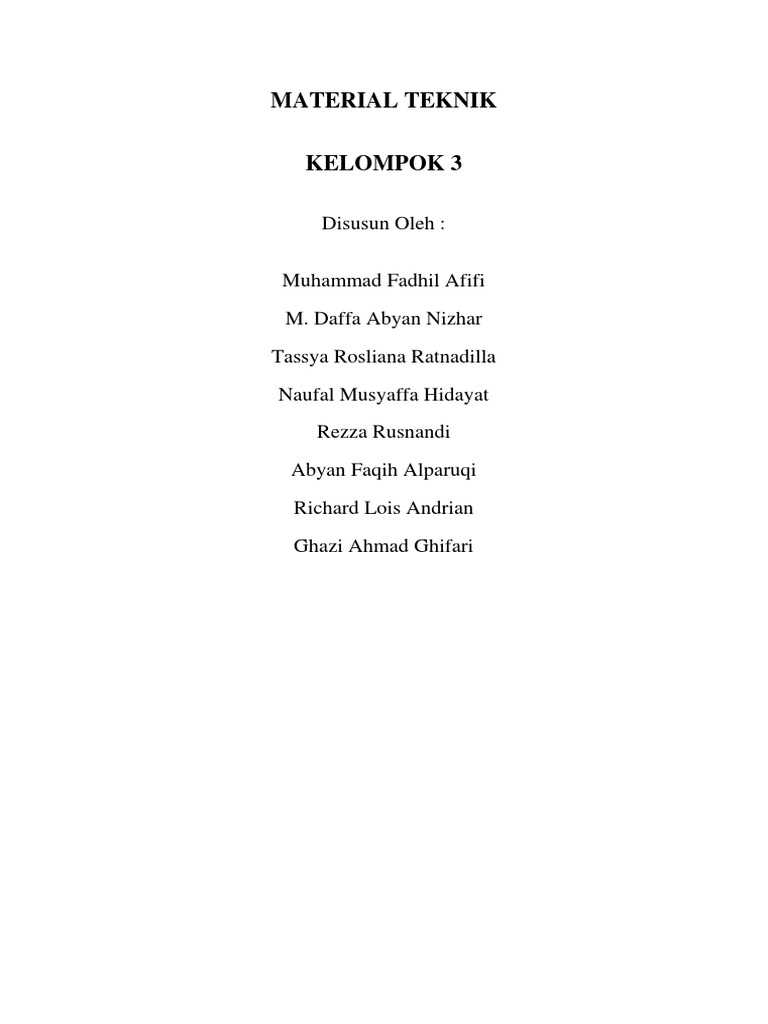 Material Teknik Komposit Bidang Teknik Mesin Pdf