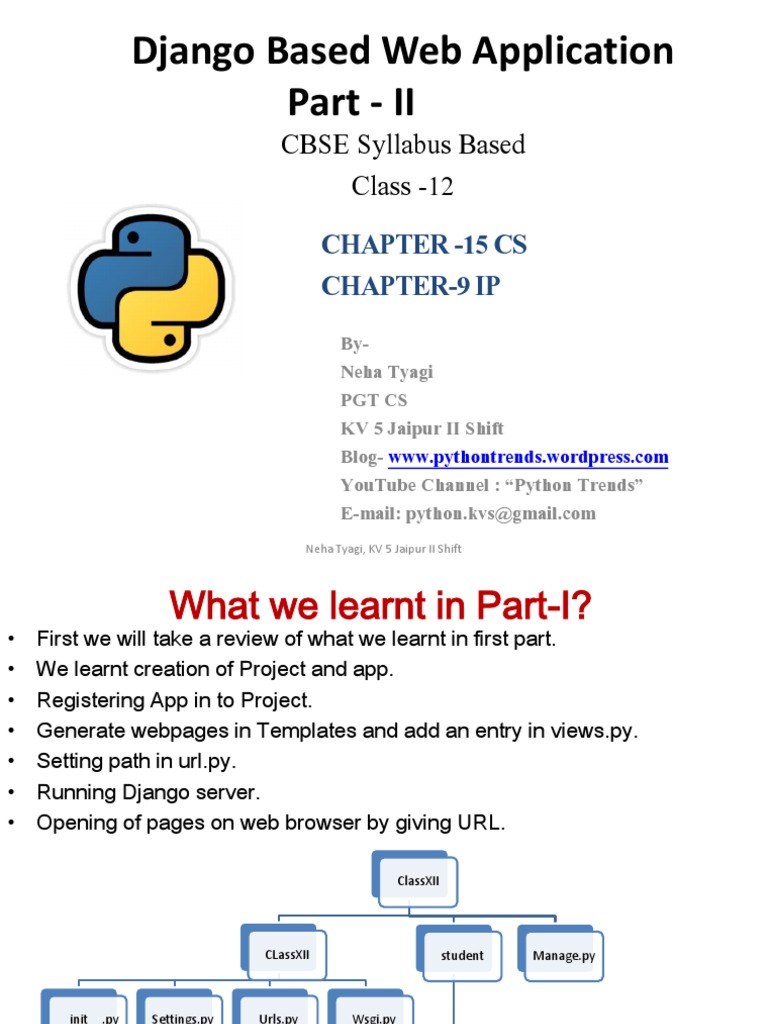 Chapter 15 Django Based Web Application Part Iieng PDF | PDF | Web Page | Hypertext Transfer ...