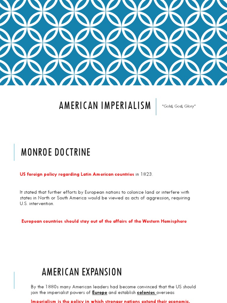American Imperialism | PDF | Imperialism | The United States