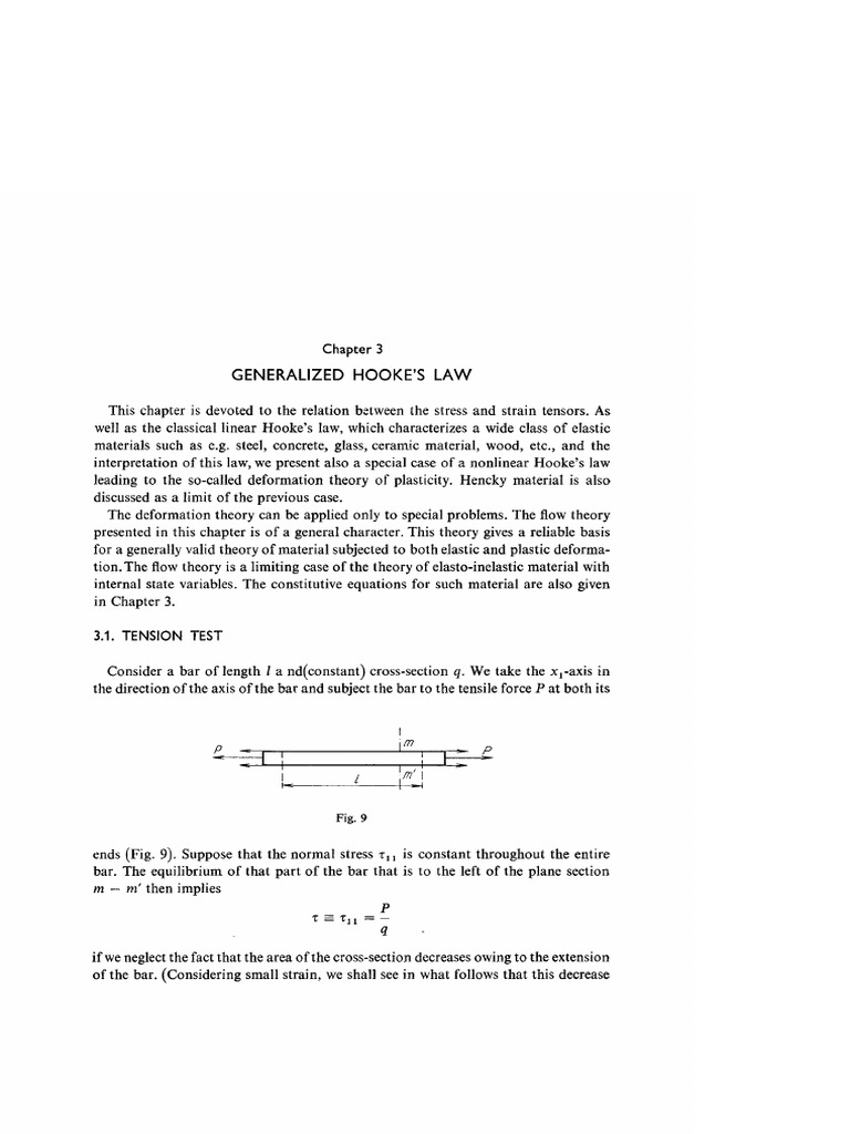 Generalized Hooke'S Law: 1 - A Fig | PDF