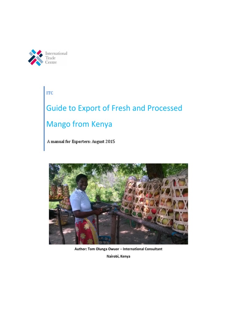Mango Export Guide Final | PDF | Oman | Retail