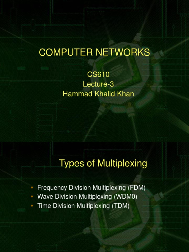 Computer Network - CS610 Power Point Slides Lecture 03 | PDF ...