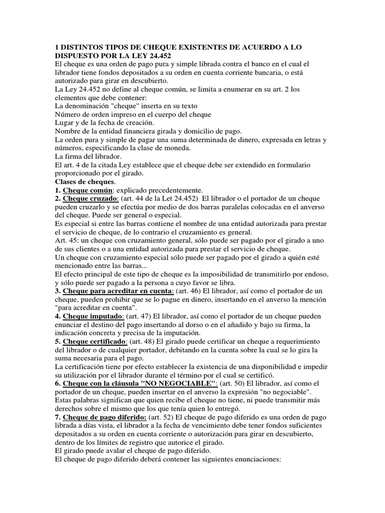 PARCIAL 1 Comercial Ubp | PDF | Cheque | Bancos