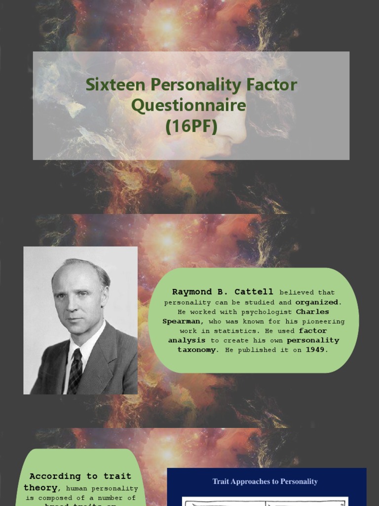 Sixteen Personality Factor Questionnaire (16PF) | PDF | Applied ...