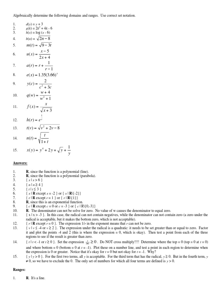 Function Review | PDF | Function (Mathematics) | Asymptote