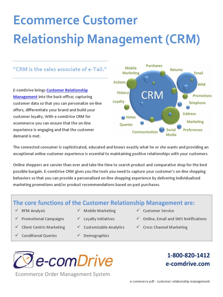 Ecommerce Customer Relationship Management PDF | PDF