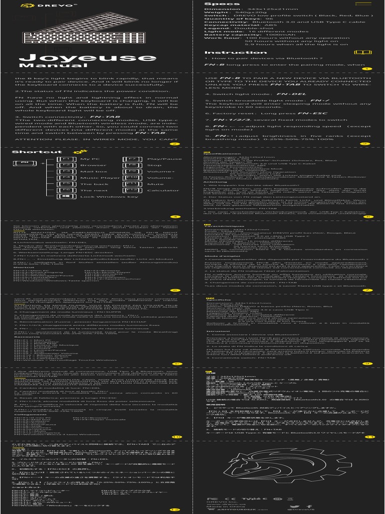 Manual | PDF | Computer Keyboard | Switch