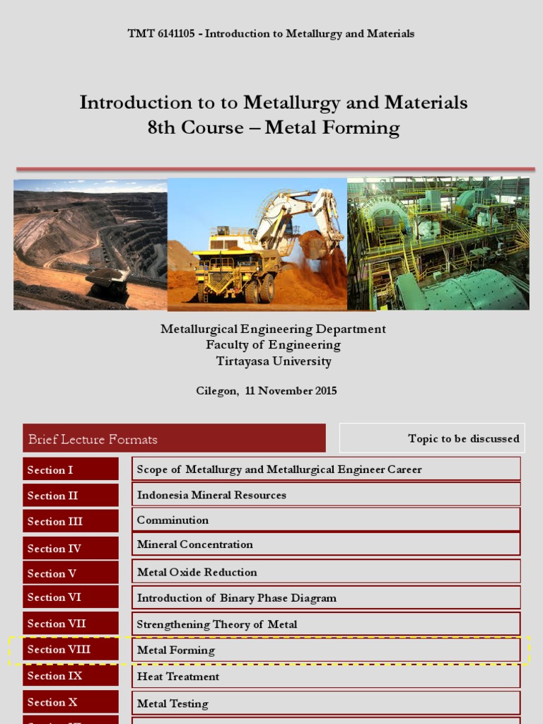 Pengenalan Metalurgi | PDF | Rolling (Metalworking) | Deformation ...
