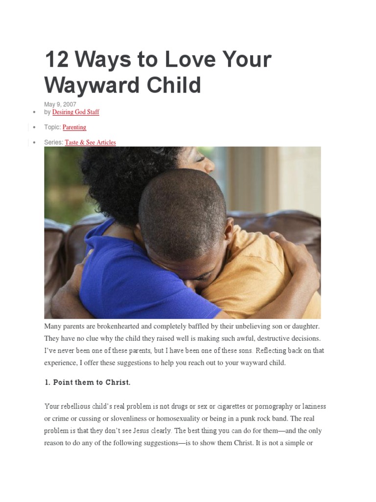 Hope for Parents of Wayward Kids | PDF | Jesus