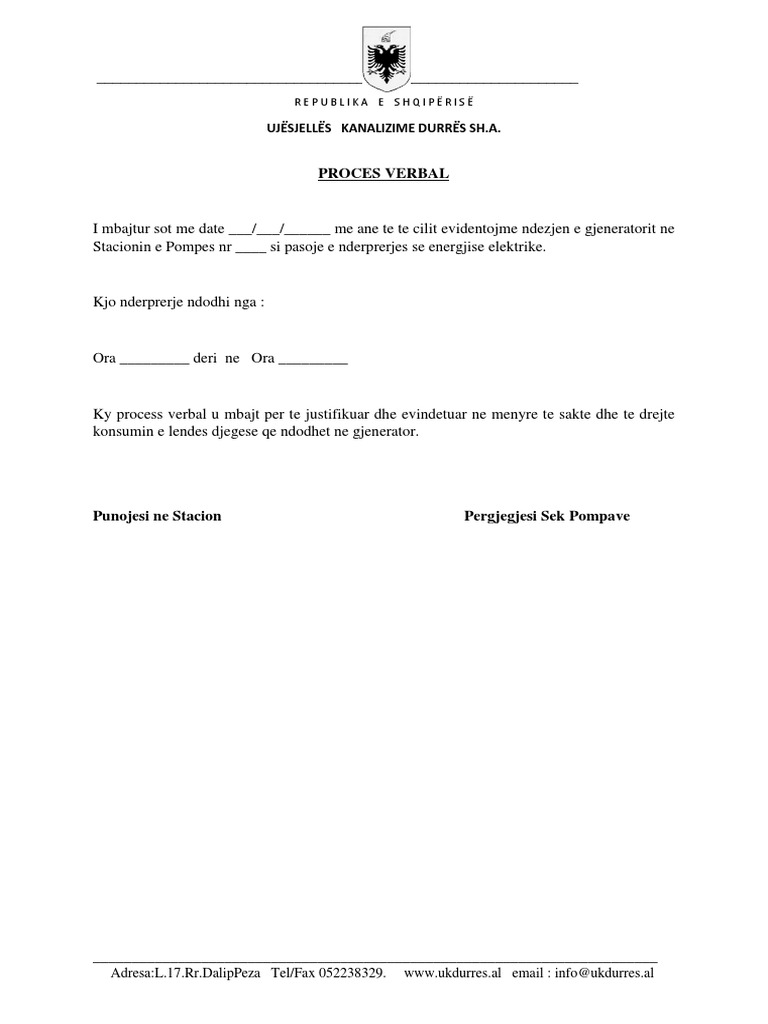 Proces Verbal | PDF