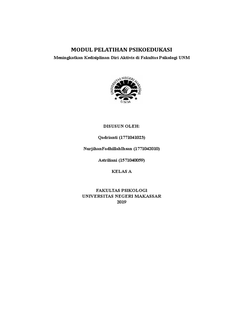 Modul Psikoedukasi Fix | PDF