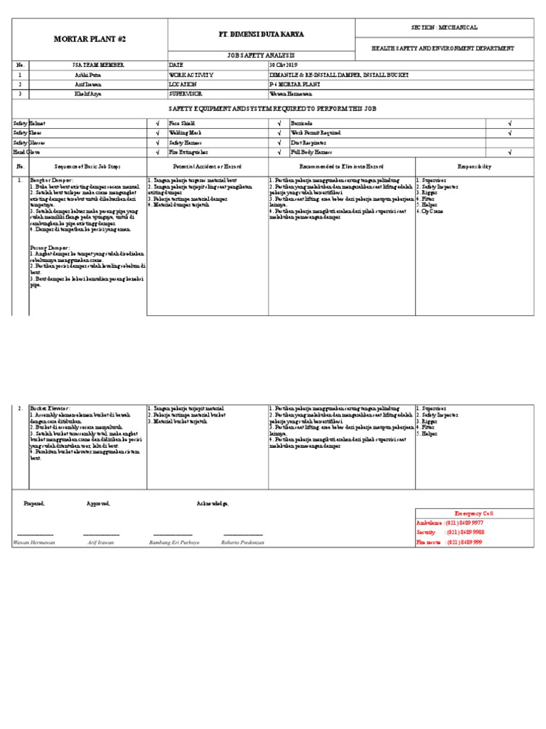 JSA Damper, Dan Bucket Elevator | PDF