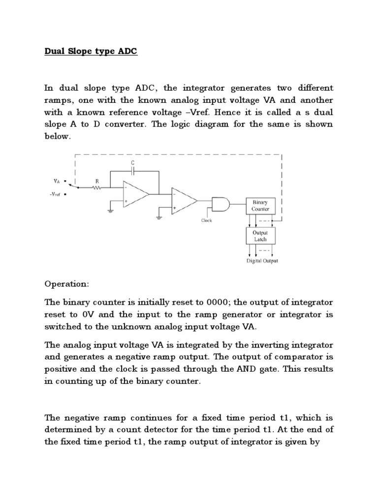 Dual Slope Type ADC | PDF | Telecommunications Engineering ...