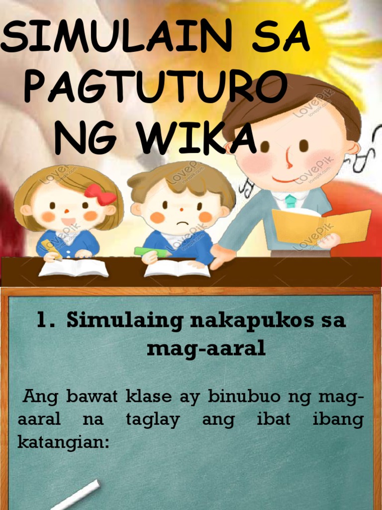 Simulain Sa Pagtuturo NG Wika | PDF