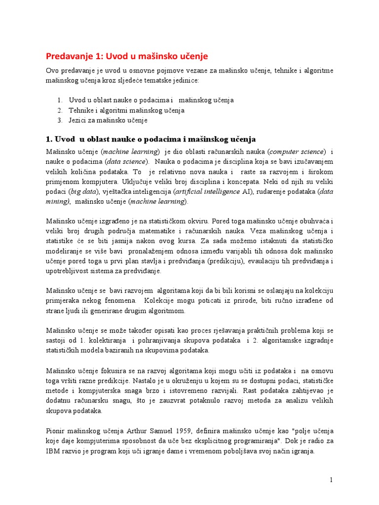 Machine Learning | PDF