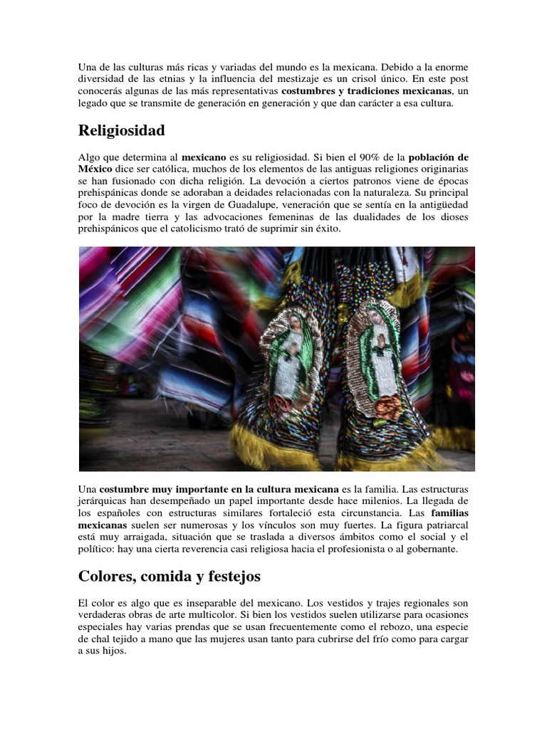 Costumbre y Tradiciones Mexicana | PDF | México | Navidad