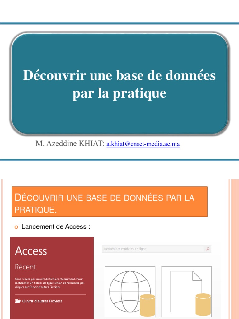 Tp1 SGBD Access | PDF | Table (Base de données) | Bases de données