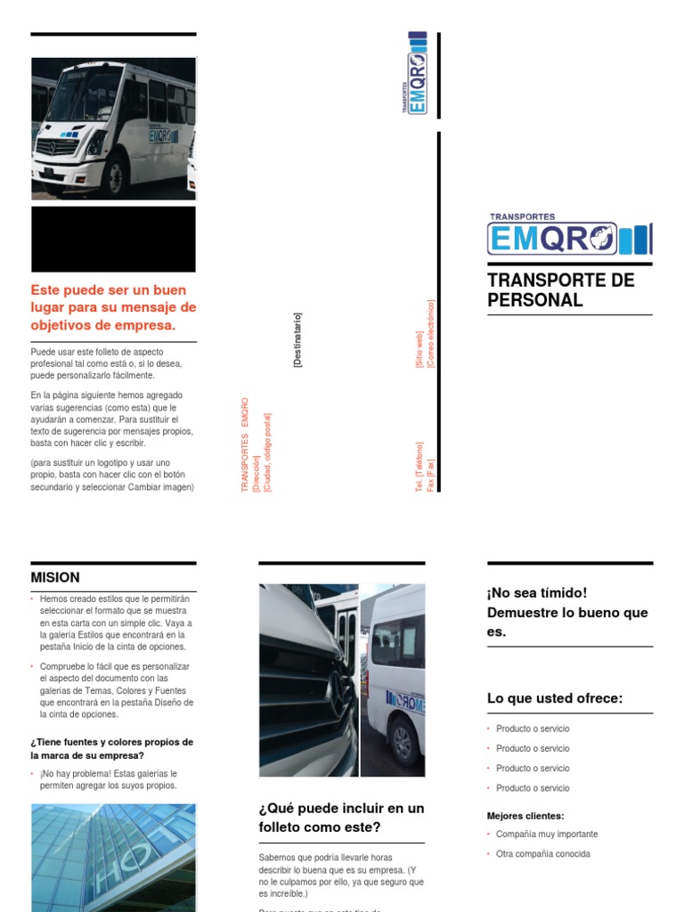 Tripticos Transporte Per | PDF | ciberespacio | Informática