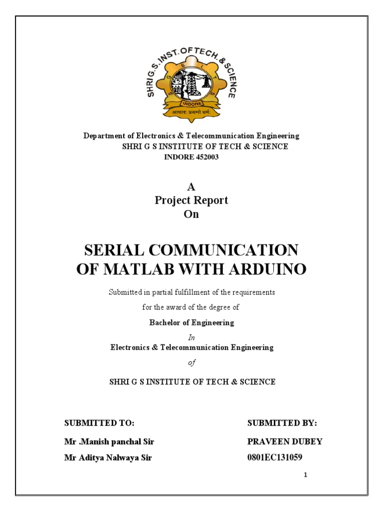 MATLAB-Arduino Serial Communication | PDF | Digital Image | Arduino
