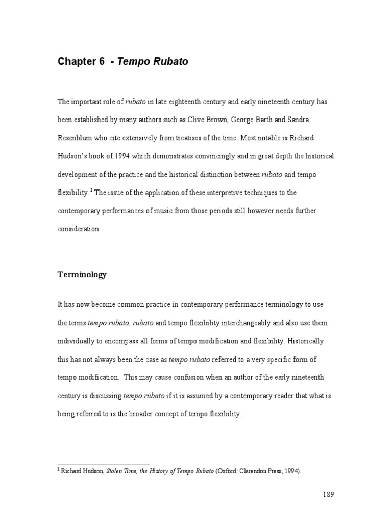 Understanding Tempo Rubato in Music | PDF | Tempo | Rhythm