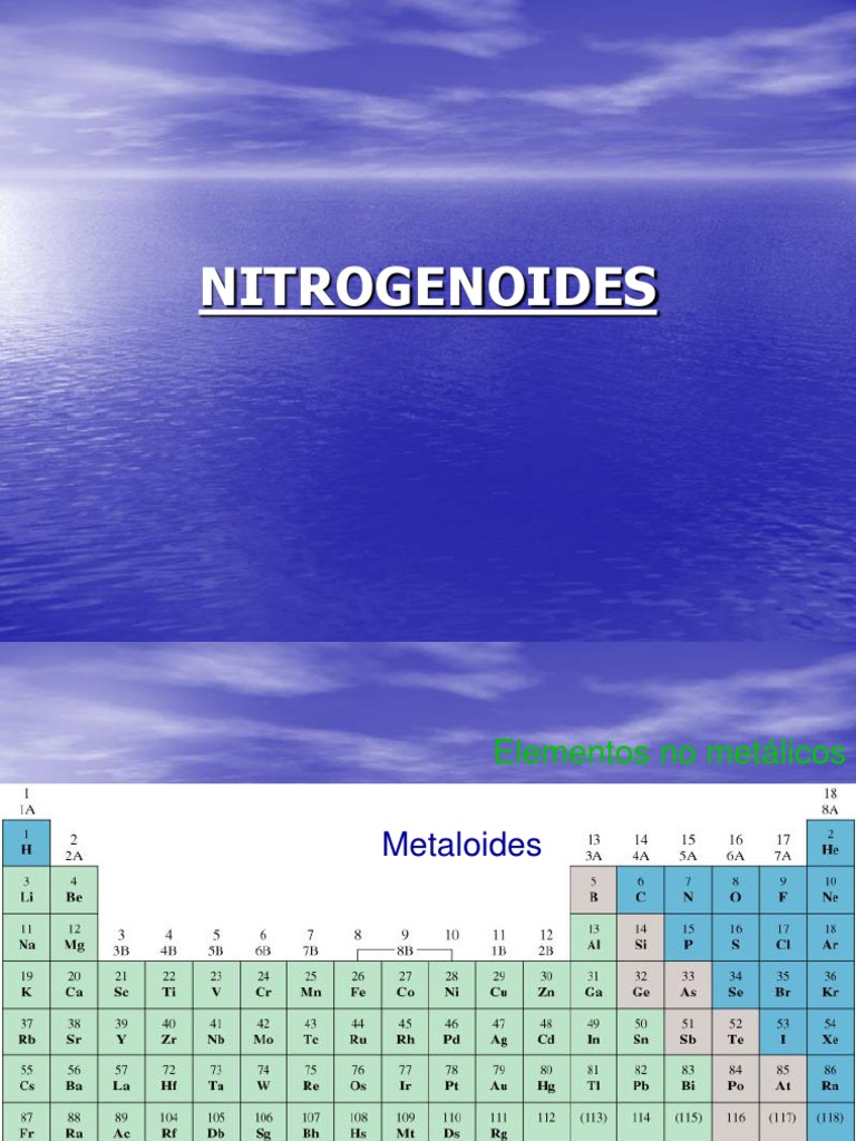 Nitrogenoides | Elementos químicos | Nitrógeno