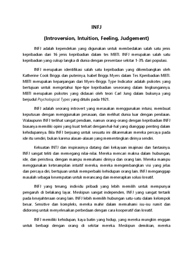 INFJ | PDF