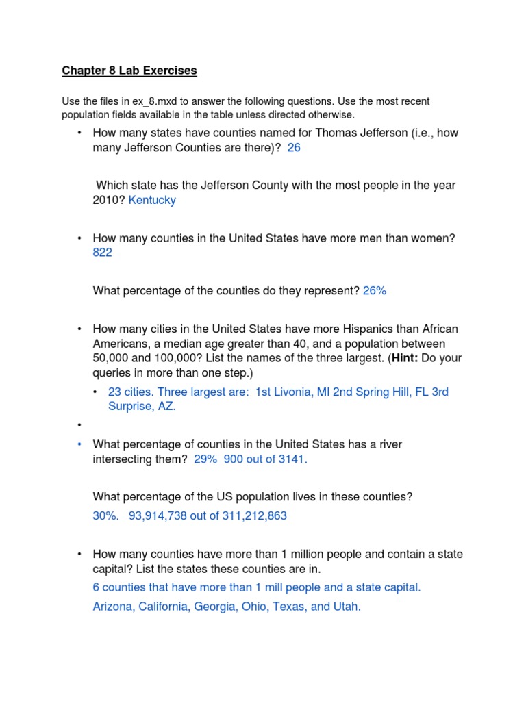 Chapter 8 Lab Exercises | PDF