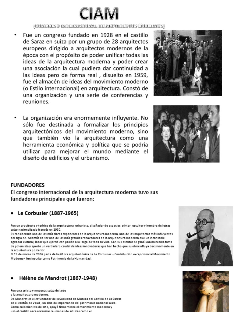 CIAM | PDF | Diseño arquitectonico | Arquitectura