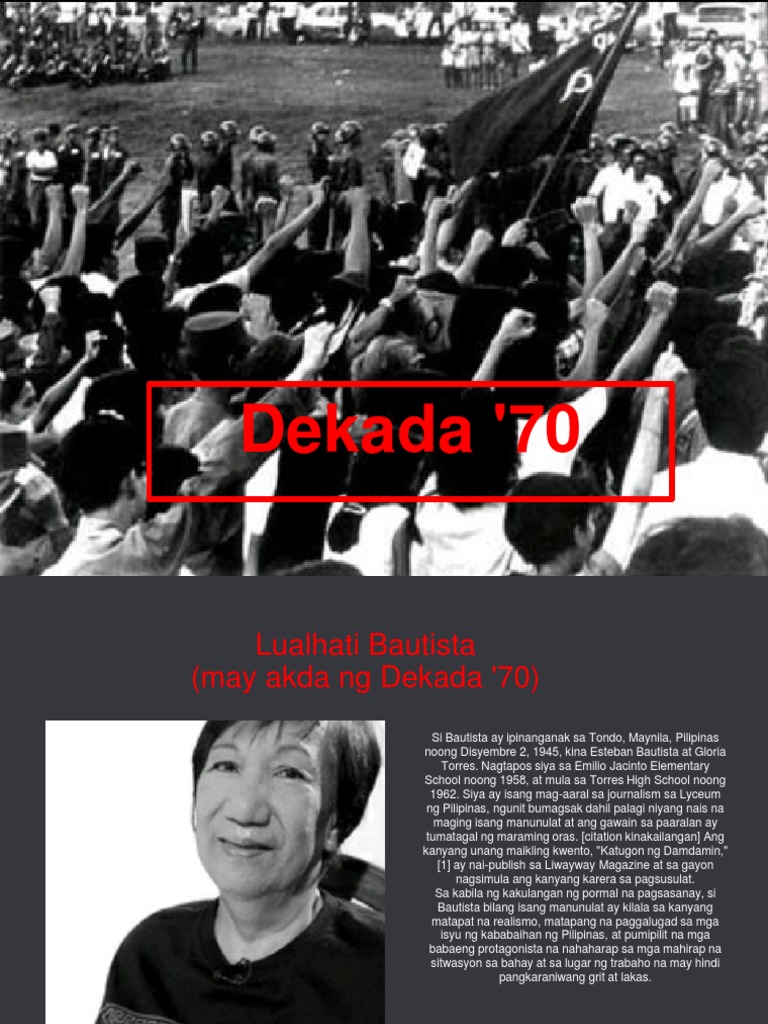 Presentation of Dekada 70 | PDF