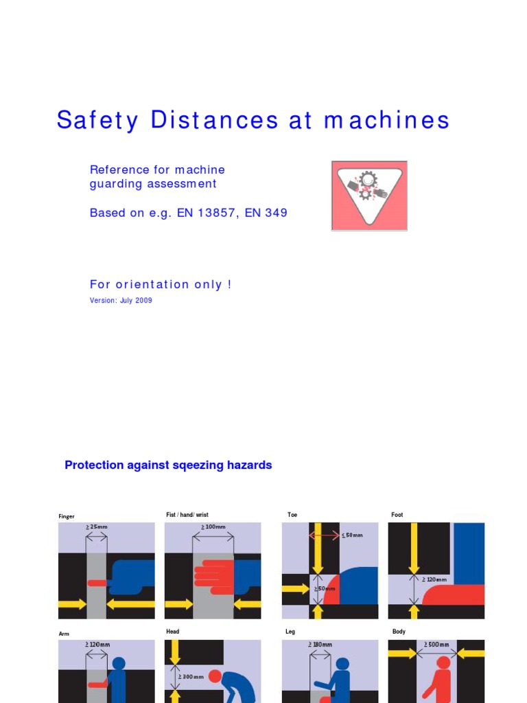 Safety Distances For Machine Guarding | PDF | Computers