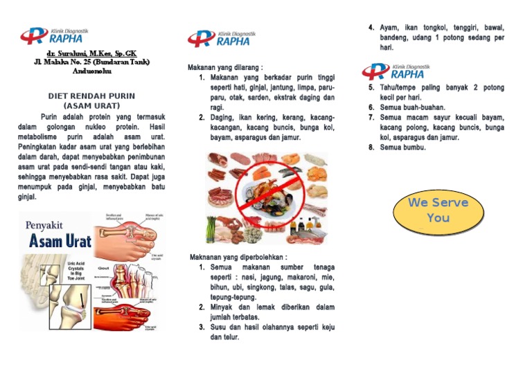 Revisi Leaflet Diet Rendah Purin | PDF