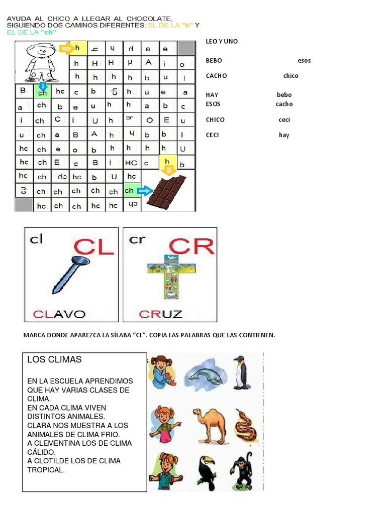 CL CR Silabas Trabadas | PDF | Navidad