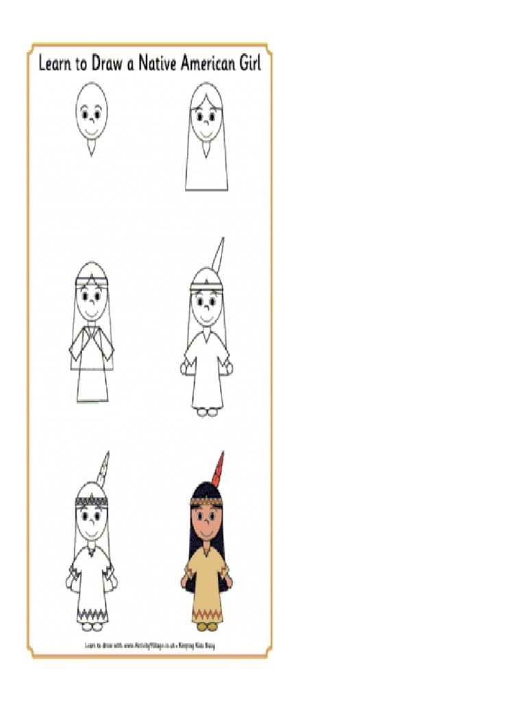 Easy Native American Drawings For Kids