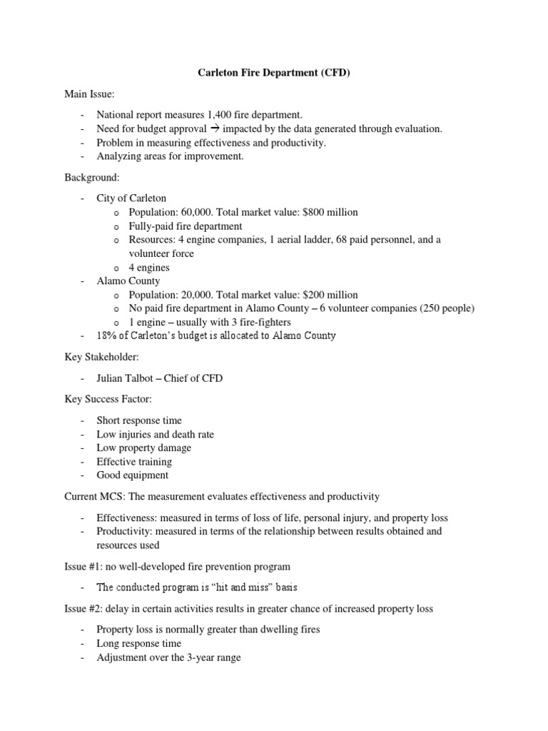 Carleton Fire Department | PDF