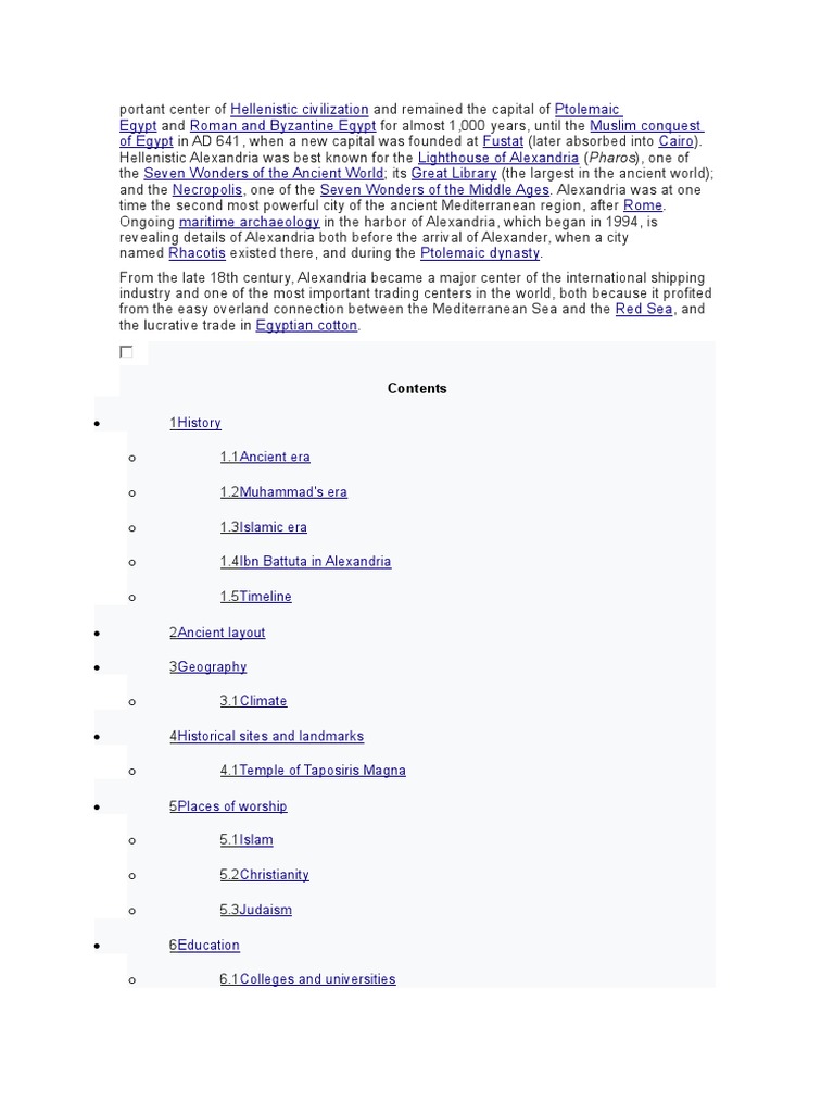 Alexandria - Cópia | PDF | Alexandria | Religion And Belief