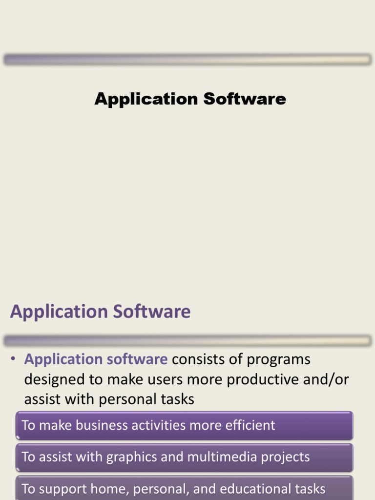 Application SW | PDF | Application Software | Business Software