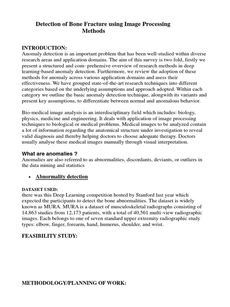 Detection of Bone Fracture Using Image Processing Methods: Dataset Used | PDF | Statistical ...
