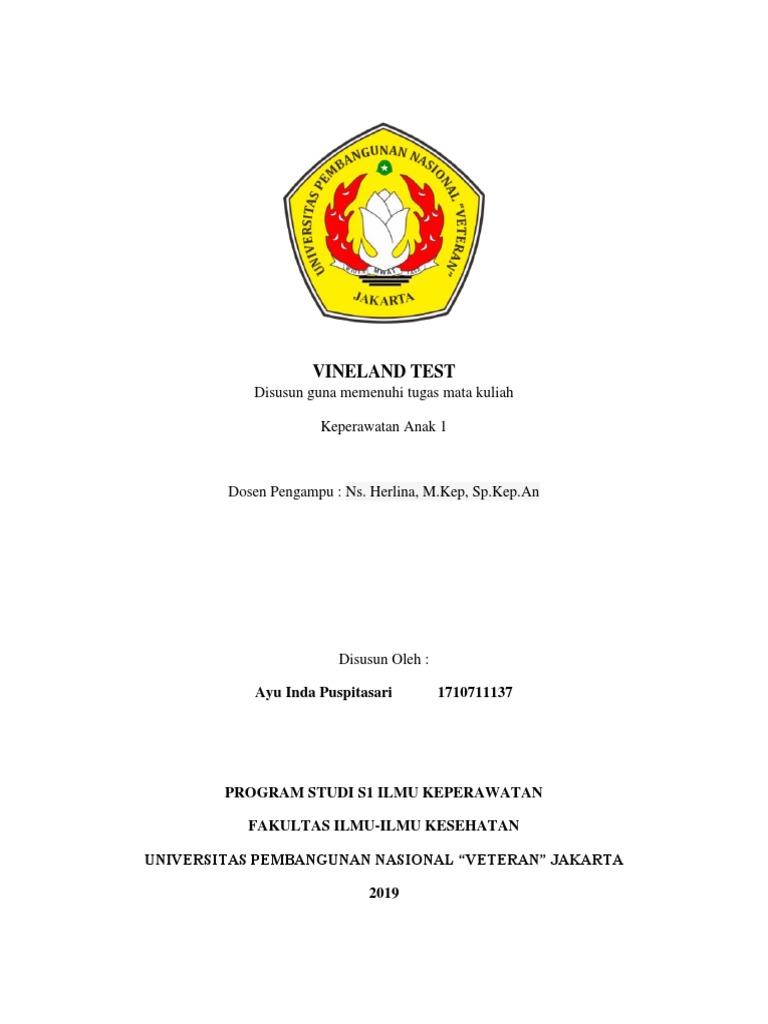 Vineland Test | PDF