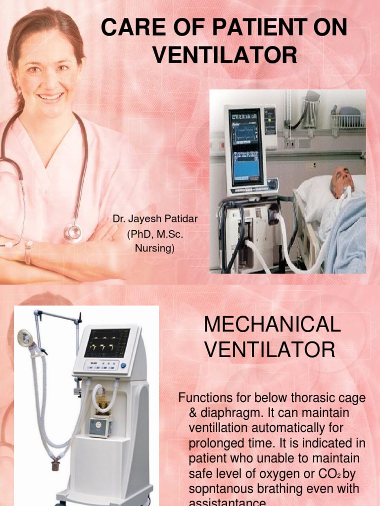 Care of Patient On Ventilator | PDF | Breathing | Pulmonology