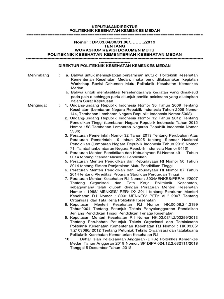 Contoh SK | PDF