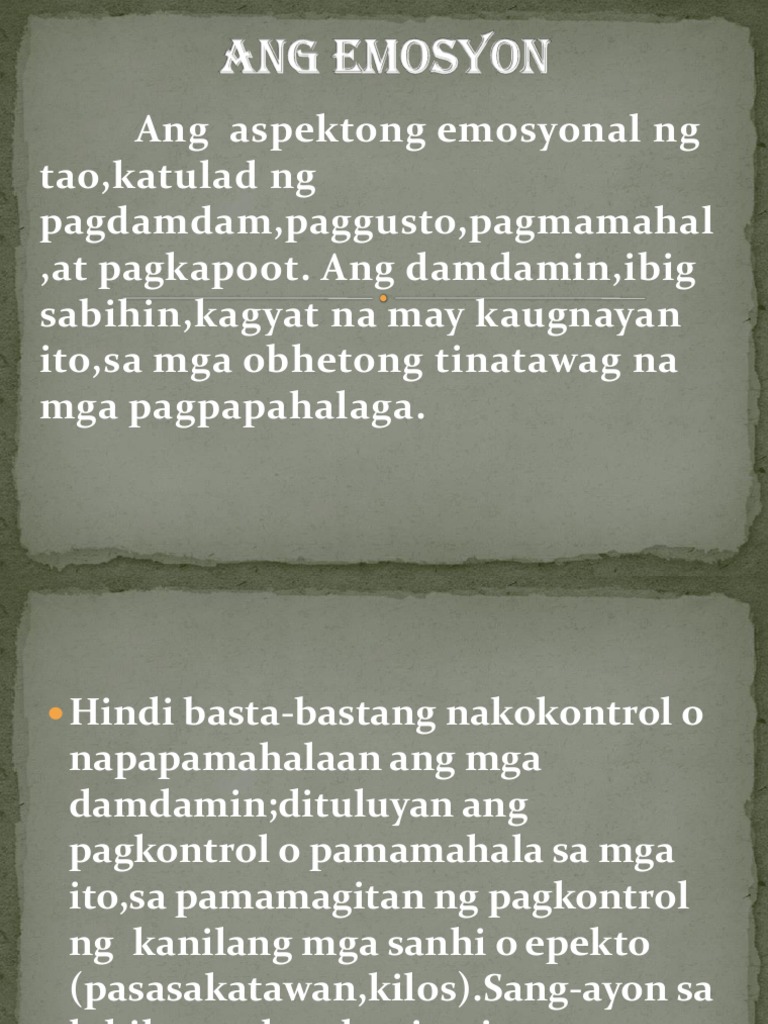 Modyul 7 Emosyon | PDF