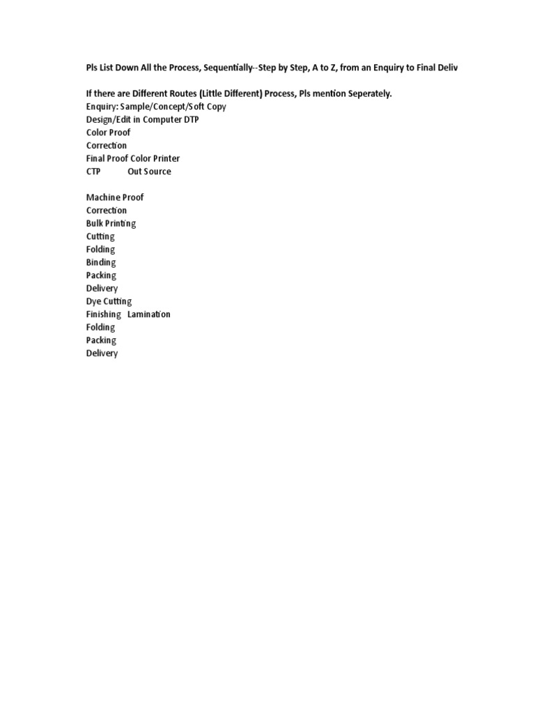 Step-by-Step Printing Process Guide | PDF | Printing | Paper