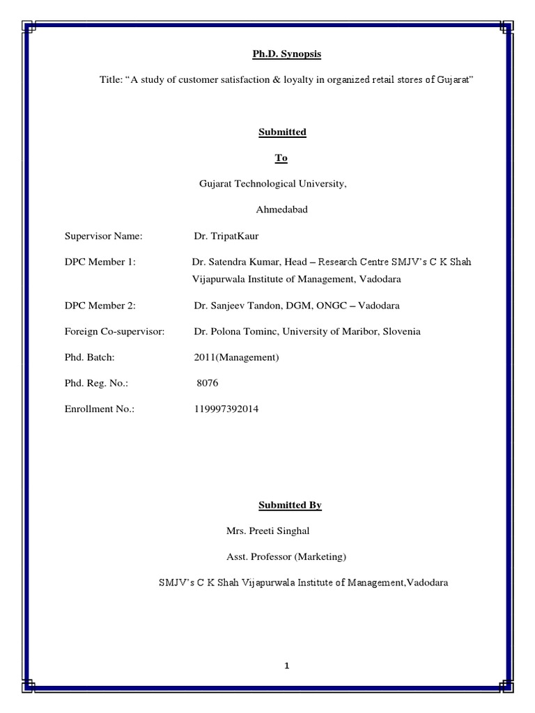 Project Report On Customer Satisfaction | PDF | Customer Satisfaction ...