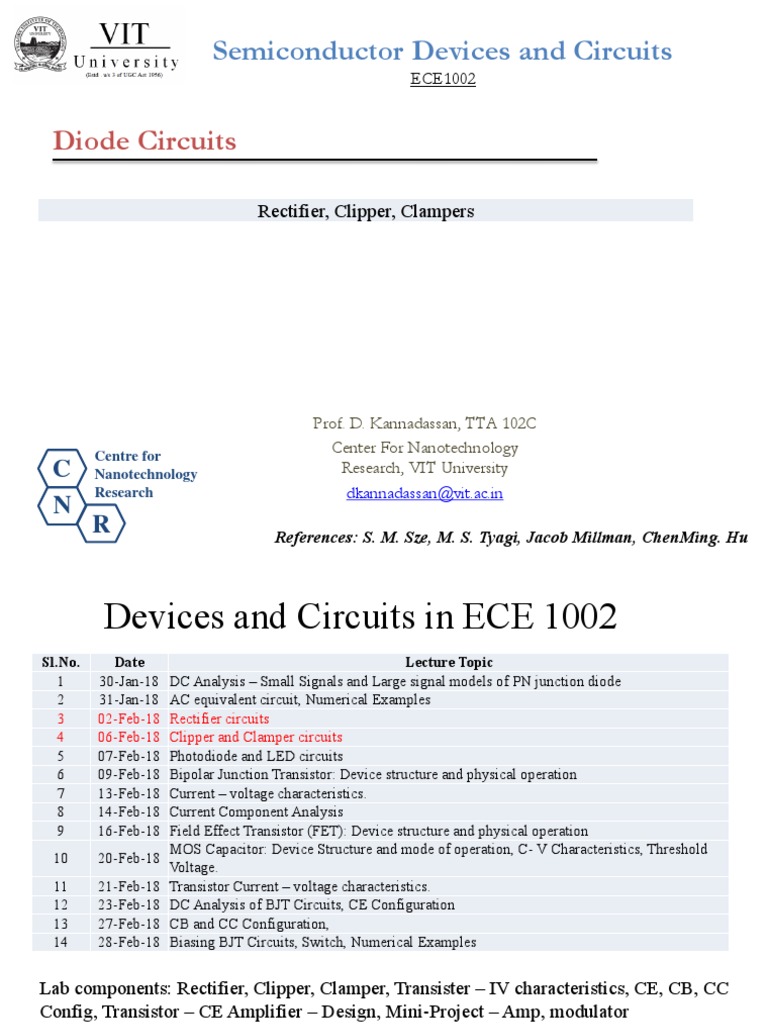 Semiconductor Devices | PDF | Rectifier | Diode