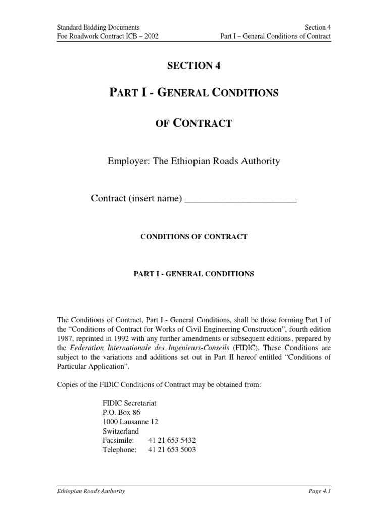 04 Section 4 General Conditions of Contract | PDF