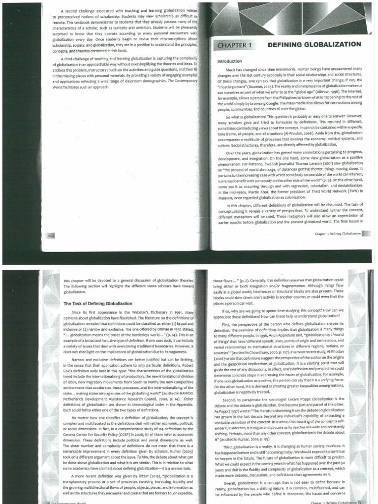 Chapter 1 Defining Globalization | PDF