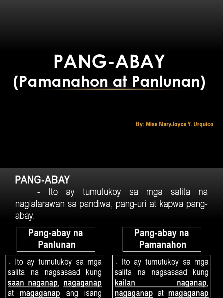 Pang Abay | PDF