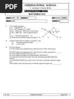Class 7 Triangles Worksheet | PDF | Triangle | Angle