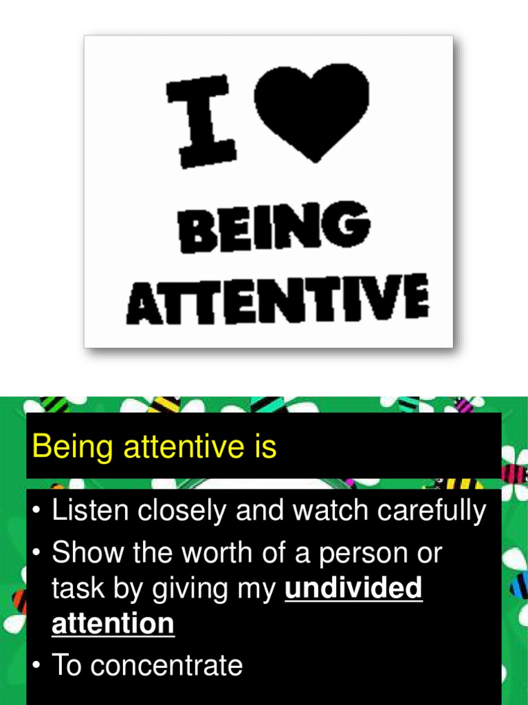 Importance of Being Attentive in Class | PDF