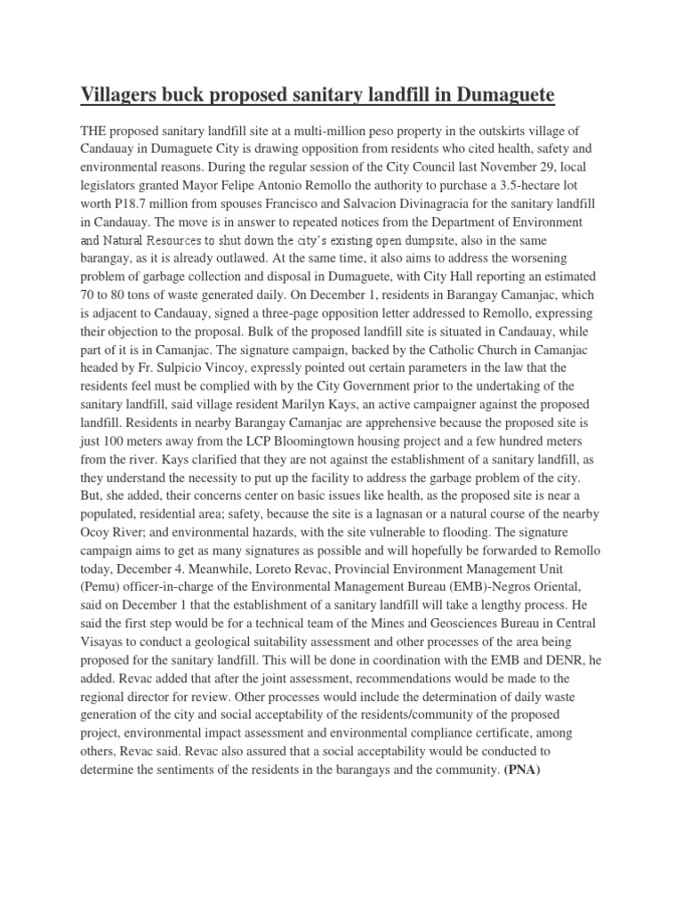 Environmental Assignment Pdf Landfill Biodegradation